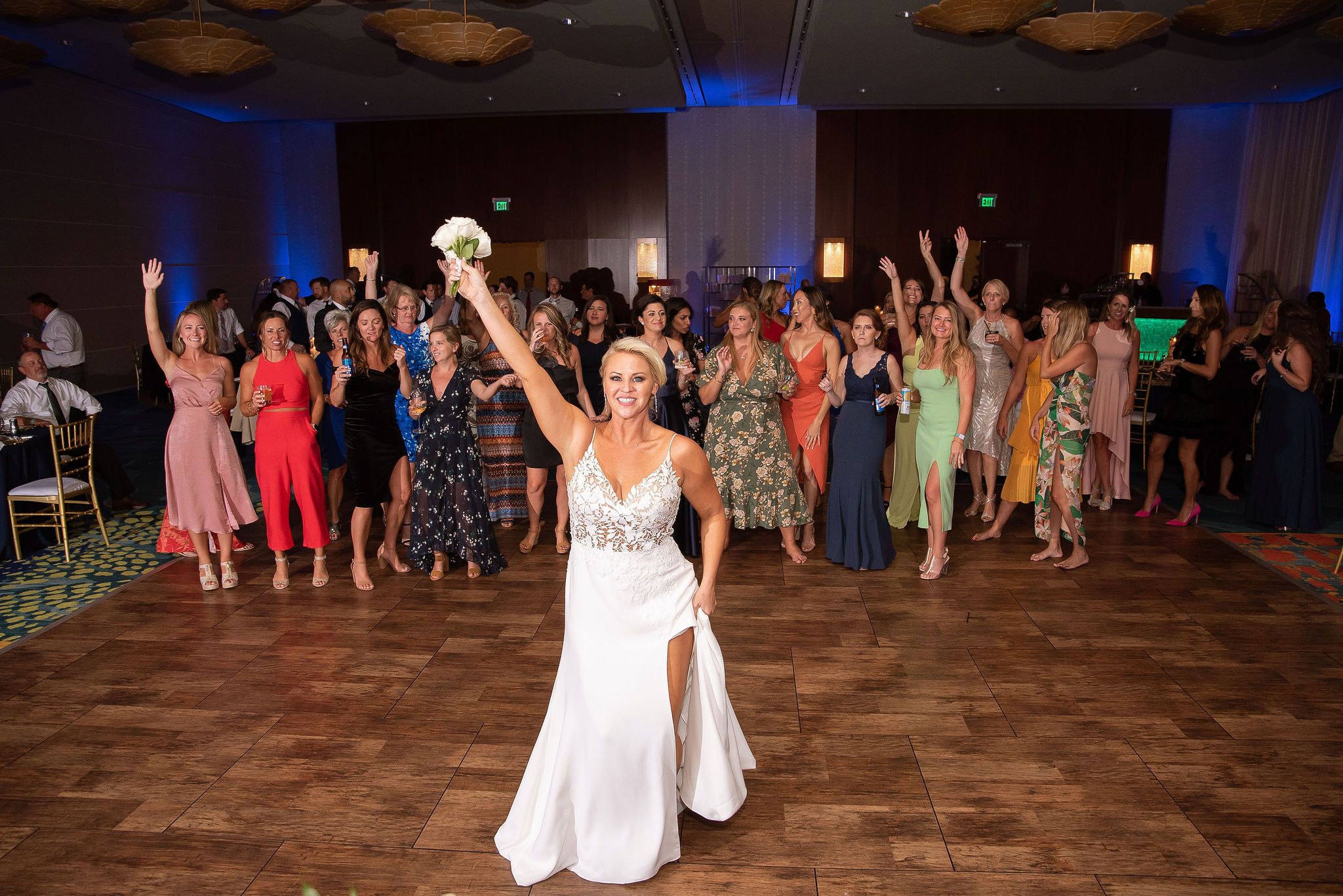 Wedding Bouquet Toss Surprise, It's Filet-O-Fish - I Said Yes!